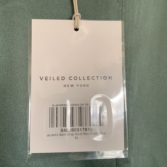 Veiled | Dresses | Veiled Collection Julianna Satin Wrap Maxi | Poshmark